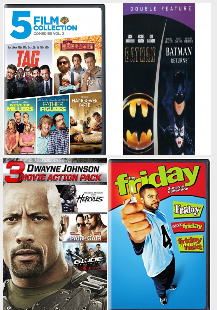 Assorted Multi-Feature Collections 4 Pack DVD Bundle: 3 Movies: Mad Max ...
