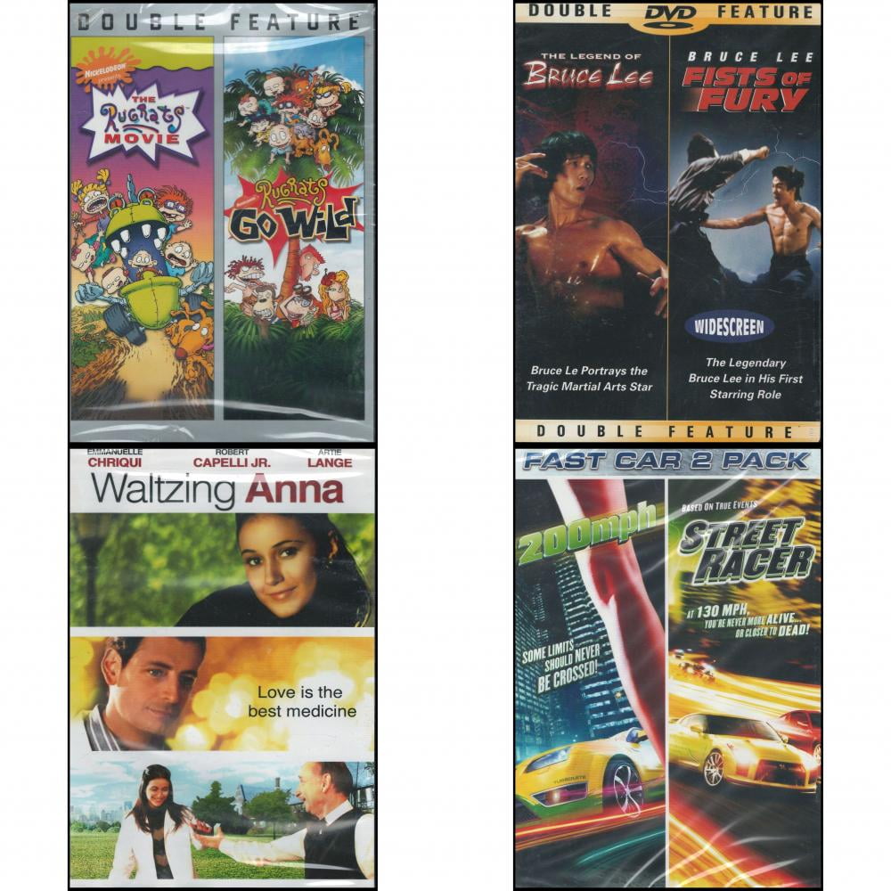 Assorted Multi-Feature Collections 4 Pack DVD Bundle: Rugrats The Movie ...