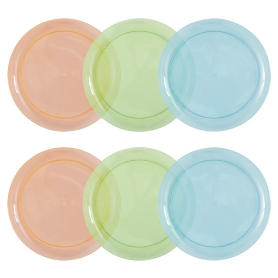 Way To Celebrate Neon Blacklight Reactive 9 Inch Round Plastic Dinner ...