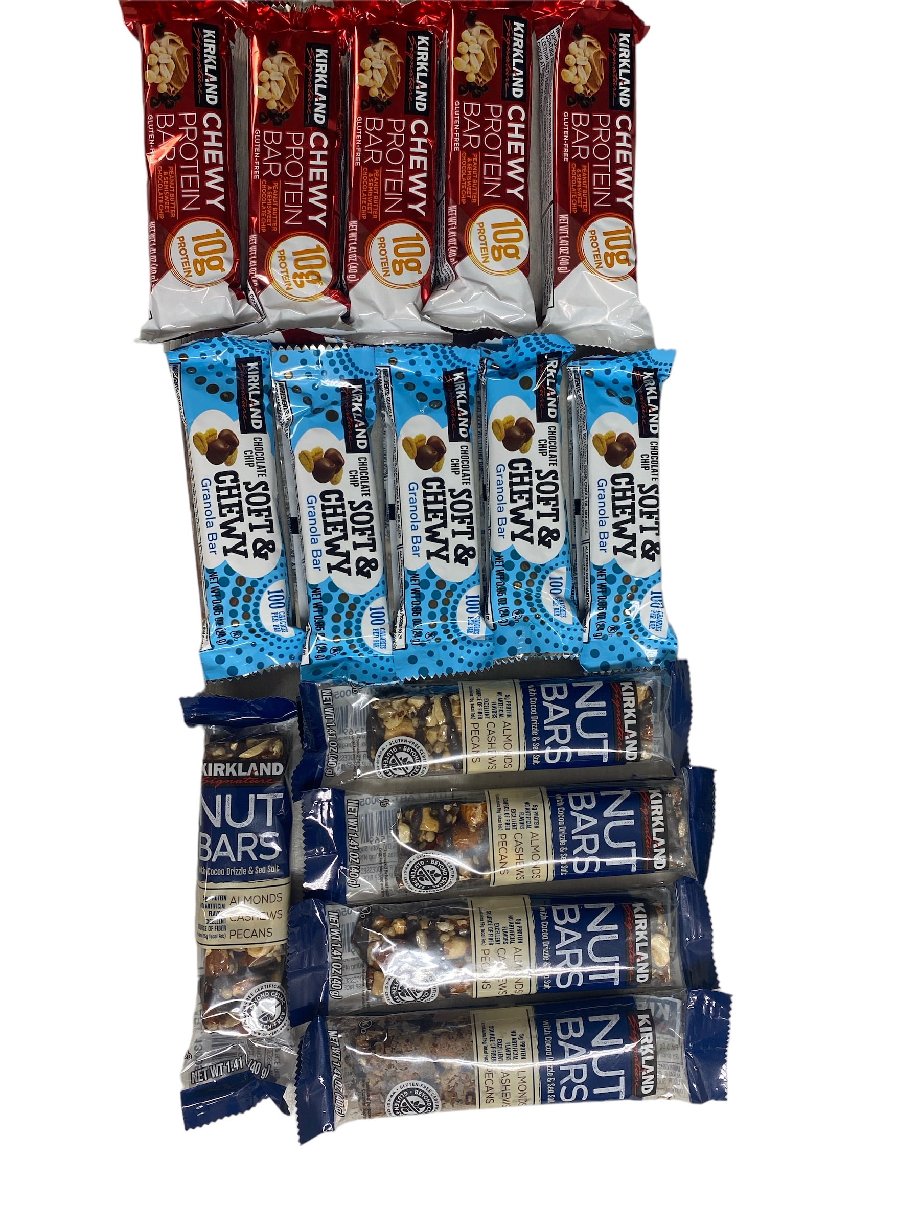 "Assorted Pack of 15 Healthy Snack Bars - Protein, Nut, and Granola ...