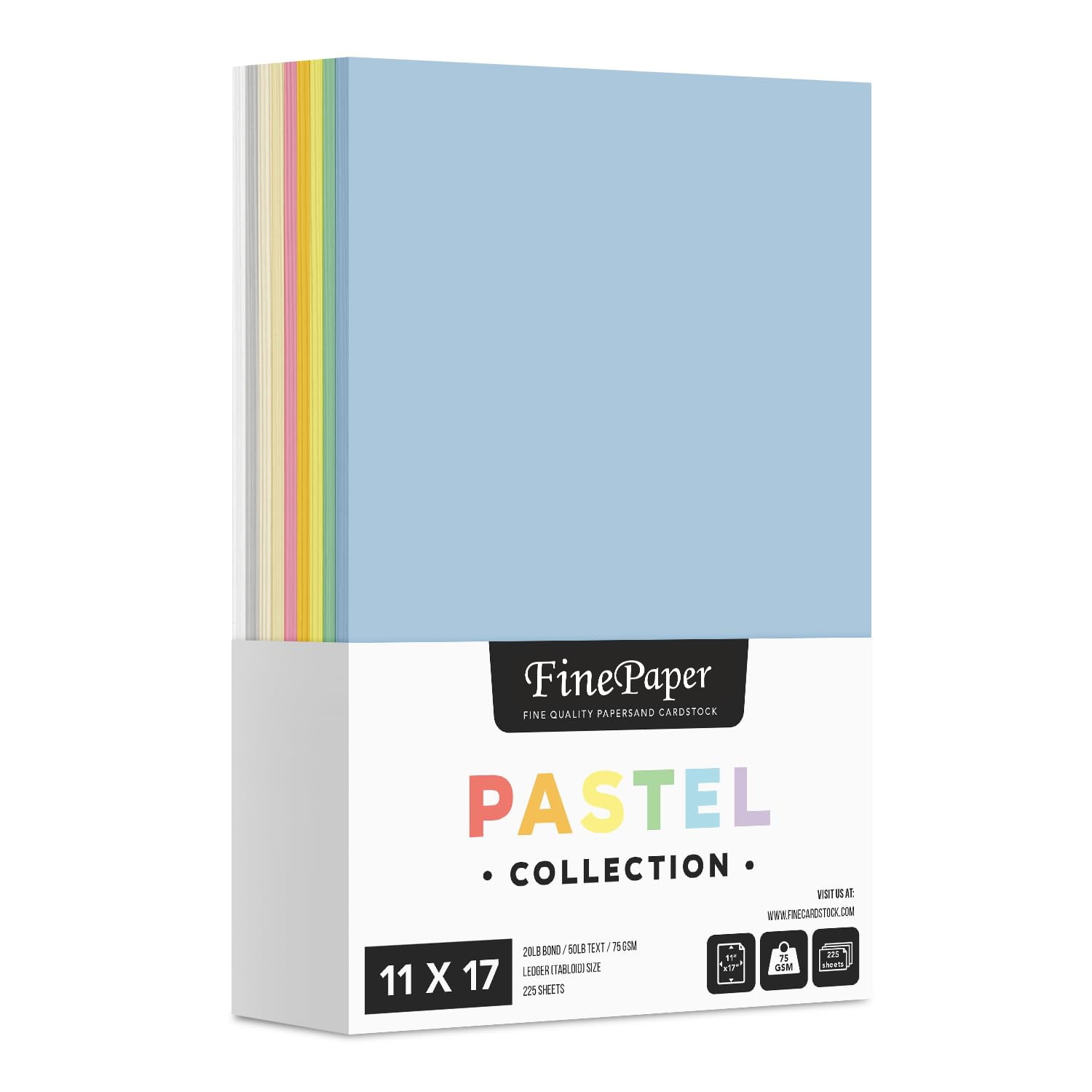 Assorted Pastel Colored Paper – Assortment of 9 Colors for Arts and ...
