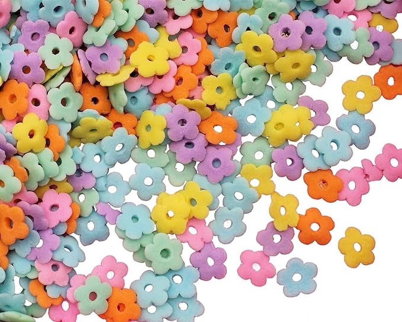 Assorted Pastel Flower Shaped Candy Sprinkles 8 Ounce-Confetti Edible ...
