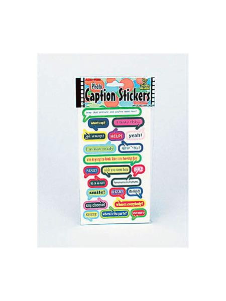 Assorted Photo Caption Stickers (Available in a pack of 24) - Walmart.com