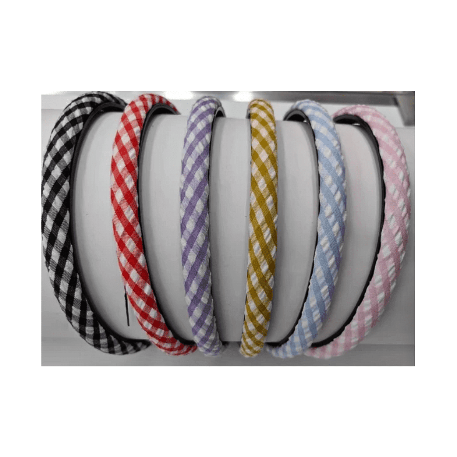 Assorted Plaid Headbands – Classic Checkered Fabric Hairbands for Women ...