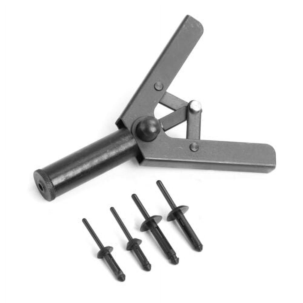 Assorted Plastic Riveter Rivet Gun Quick Set Hand Tool W/ 40 Poly ...