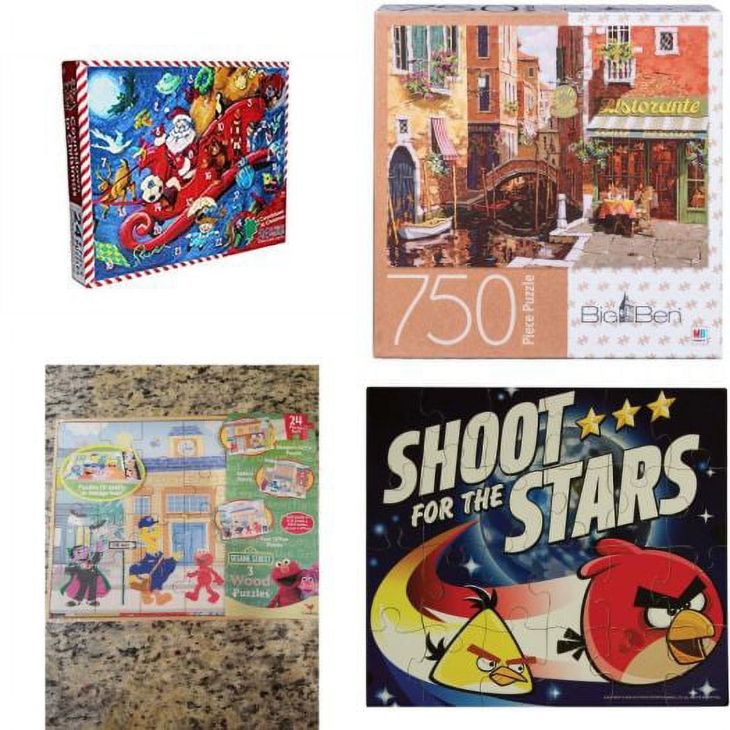 Assorted Puzzles 4 Pack Bundle: Cardinal Puzzle Advent Calendar ...