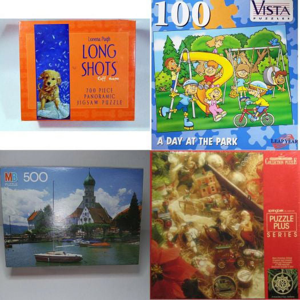 Assorted Puzzles 4 Pack Bundle: Lorena Pugh Long Shots Ruff House 700 ...
