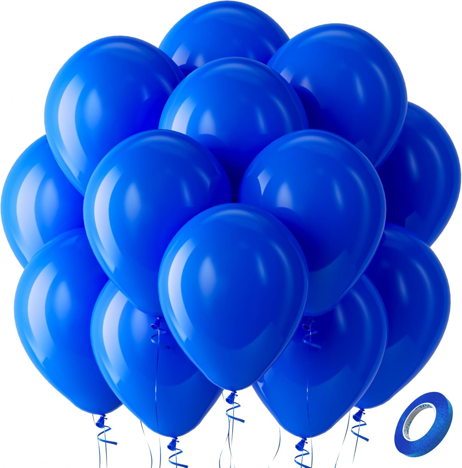 Assorted Rainbow Latex Balloons, 100 Pack 12 inch Round Helium Bright ...