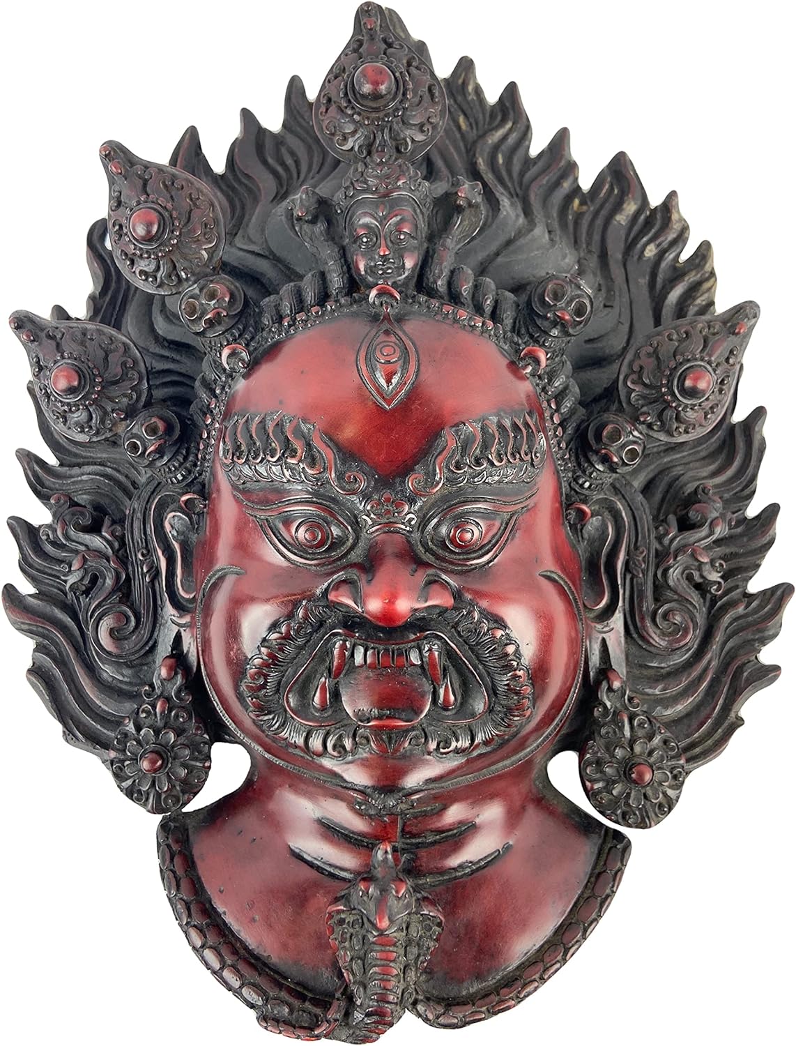 Assorted Resin Traditional Hindu Goddess Mask Wall Hangings Art Statue ...