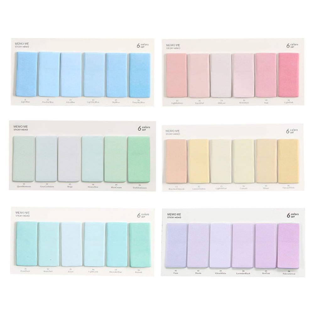 Assorted Size And Color Sticky Notes, Bookmarks With Eye-Catching ...