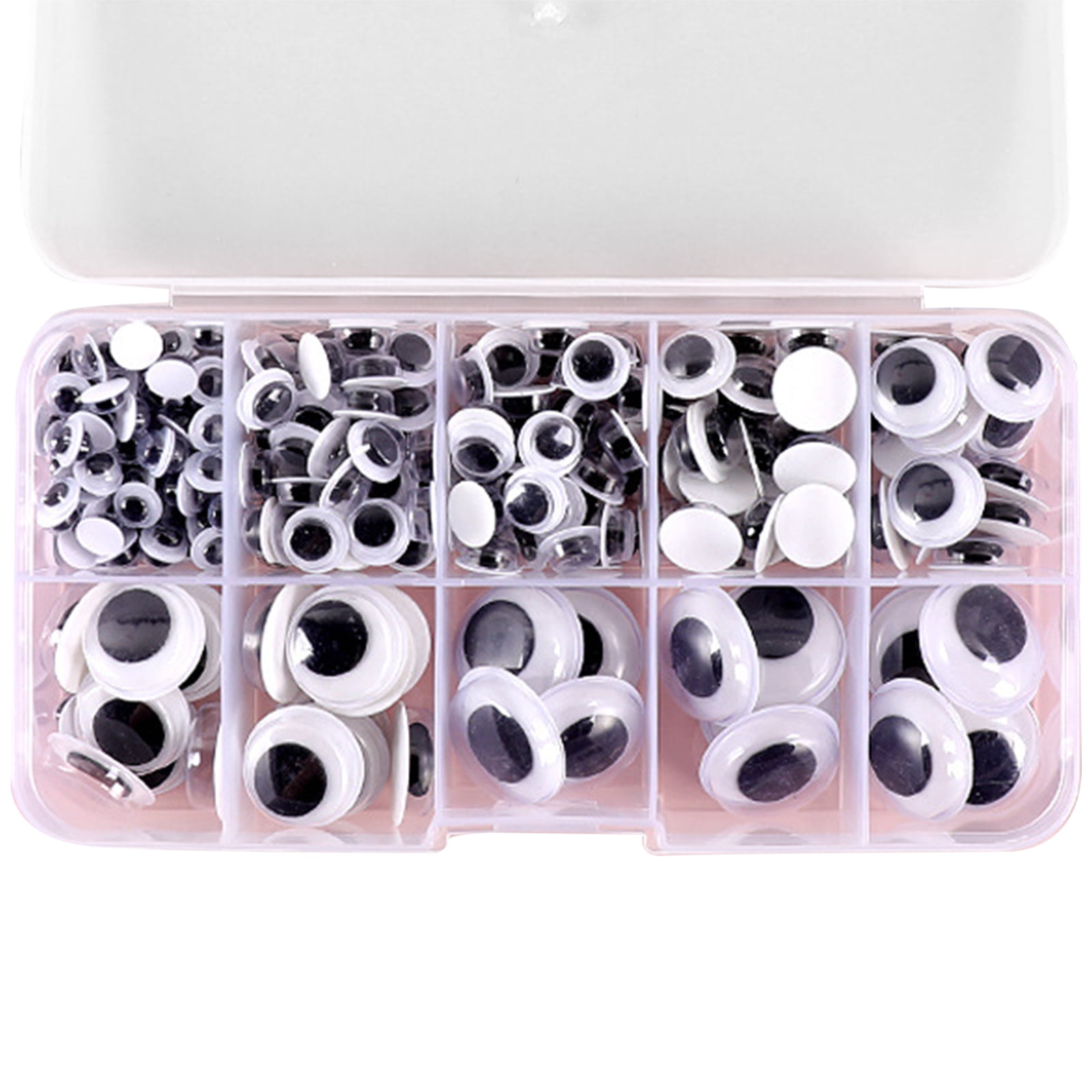 Assorted Size Wiggle Eyes Adhesive Wiggle Eyes Craft Eyes Sticker Toy ...