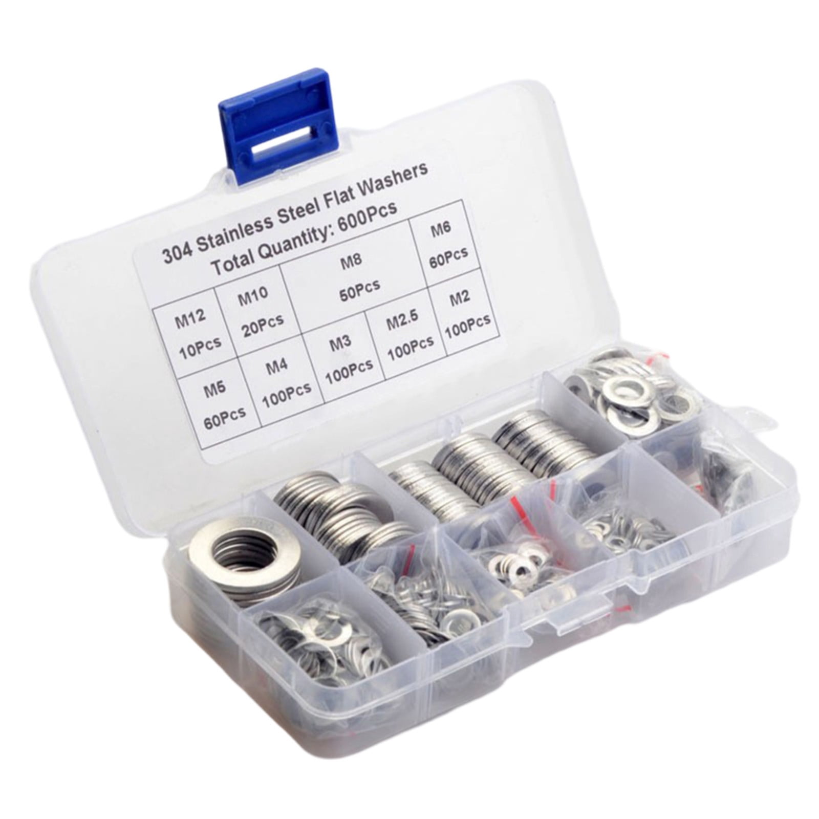 Assorted Sizes 304 Stainless Steel Flat Washers for Multiple ...