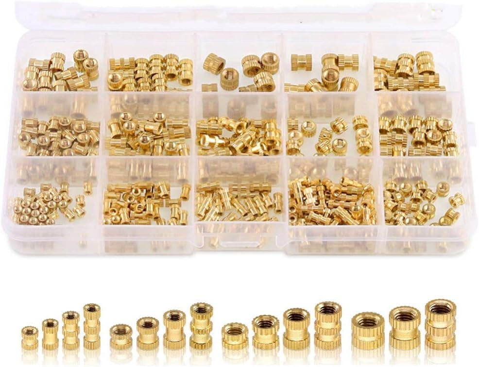 Assorted Sizes Compression Inserts, Uniform Cylindrical Shape ...