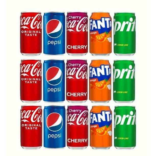 Assorted Soda Sofdrinks (Fanta, Sprite, Coke, Coke Cherry, and Pepsi ...