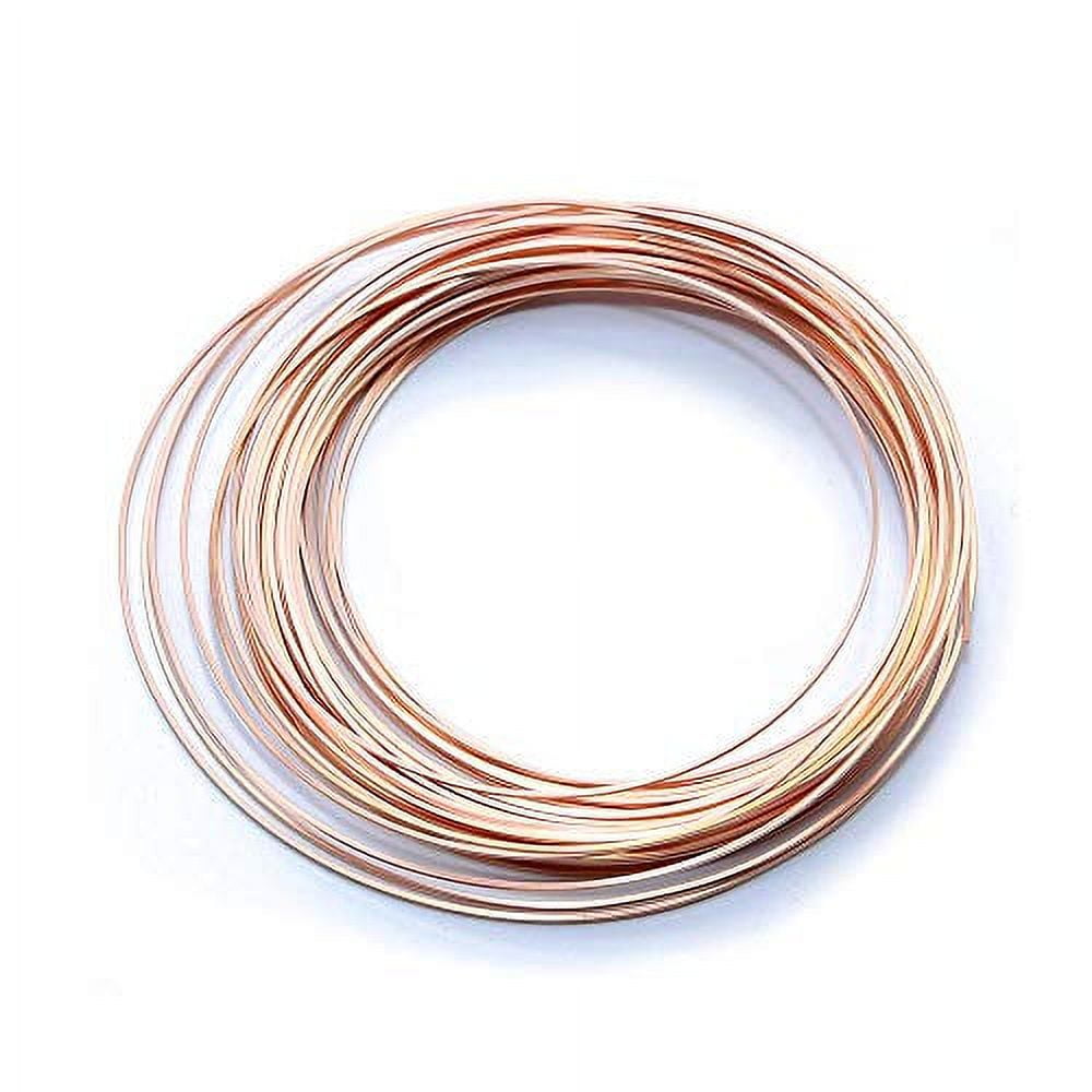 Assorted Solid Bare Copper Wire Square, Bright, Dead Soft 10 FT, Choose ...