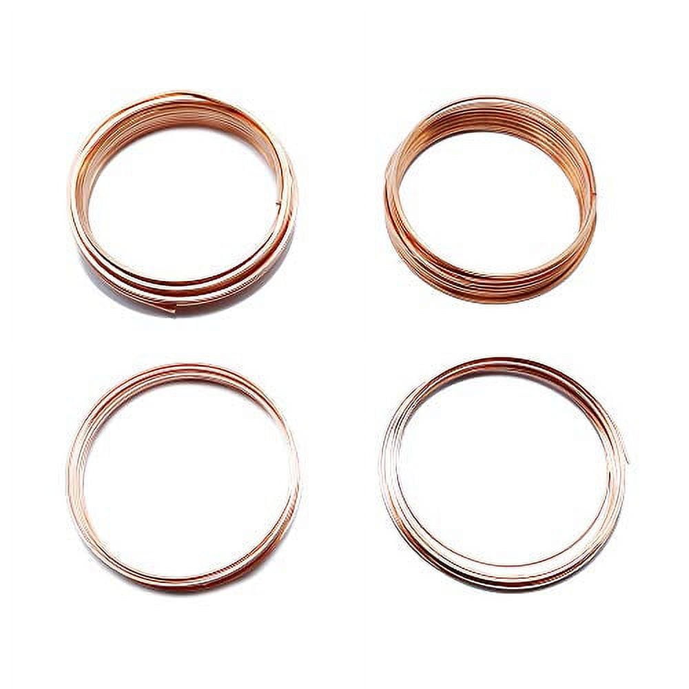 Assorted Solid Bare Copper Wire Square, Bright, Half Hard 10 FT, Choose ...