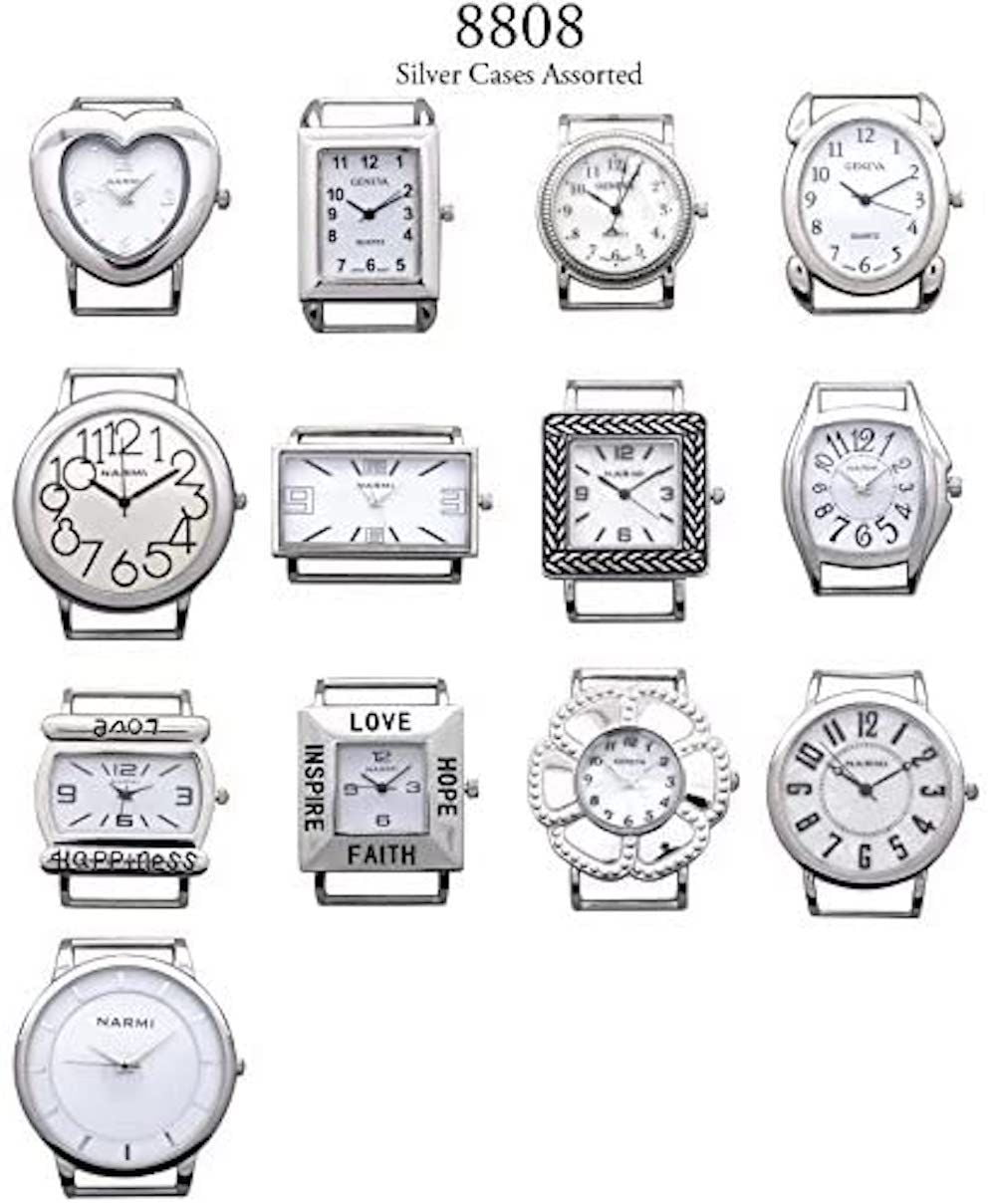 Assorted Solid bar Silver Watch Faces - 5 PCs - Walmart.com