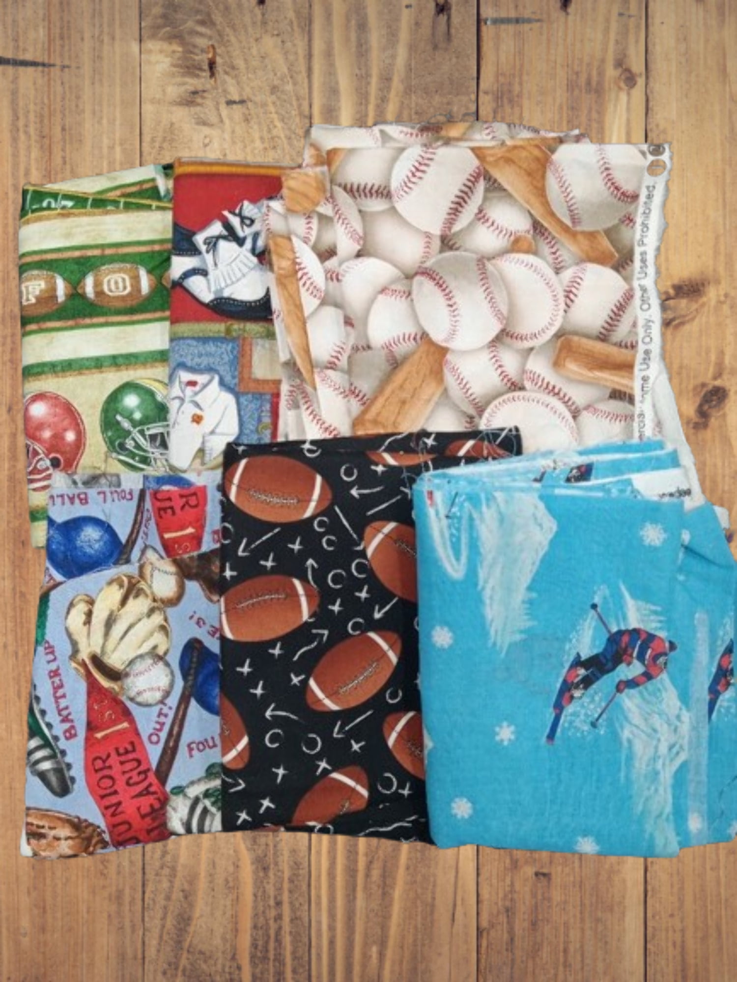 Assorted Sports Fabric - 1 lb Scrap Bundle - Walmart.com