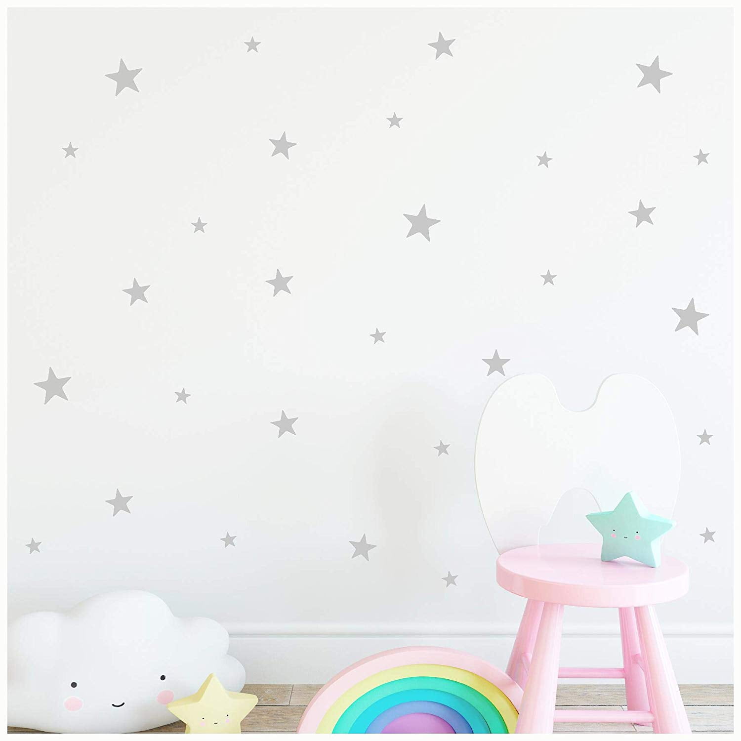Assorted Stars set of 108 Wall Pattern Decal Vinyl Sticker Star Decals ...