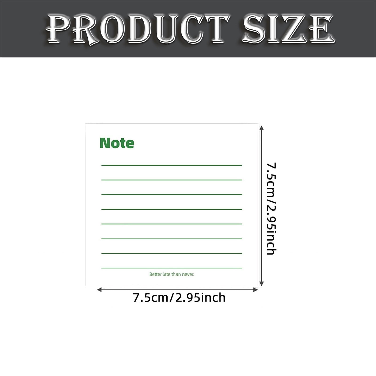 Assorted Sticky Notes 4 Styles Lined Checklist Memo To Do List Pads 200 ...