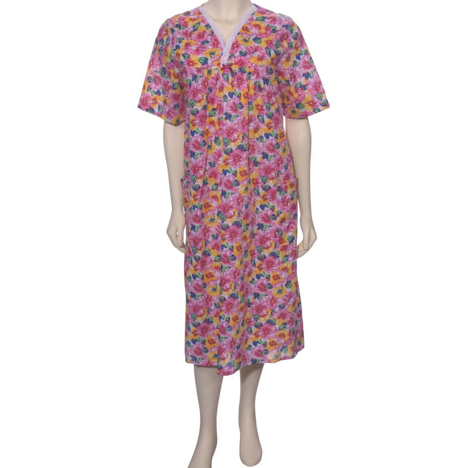 Assorted Styles Back Snap Housecoat Duster - Walmart.com