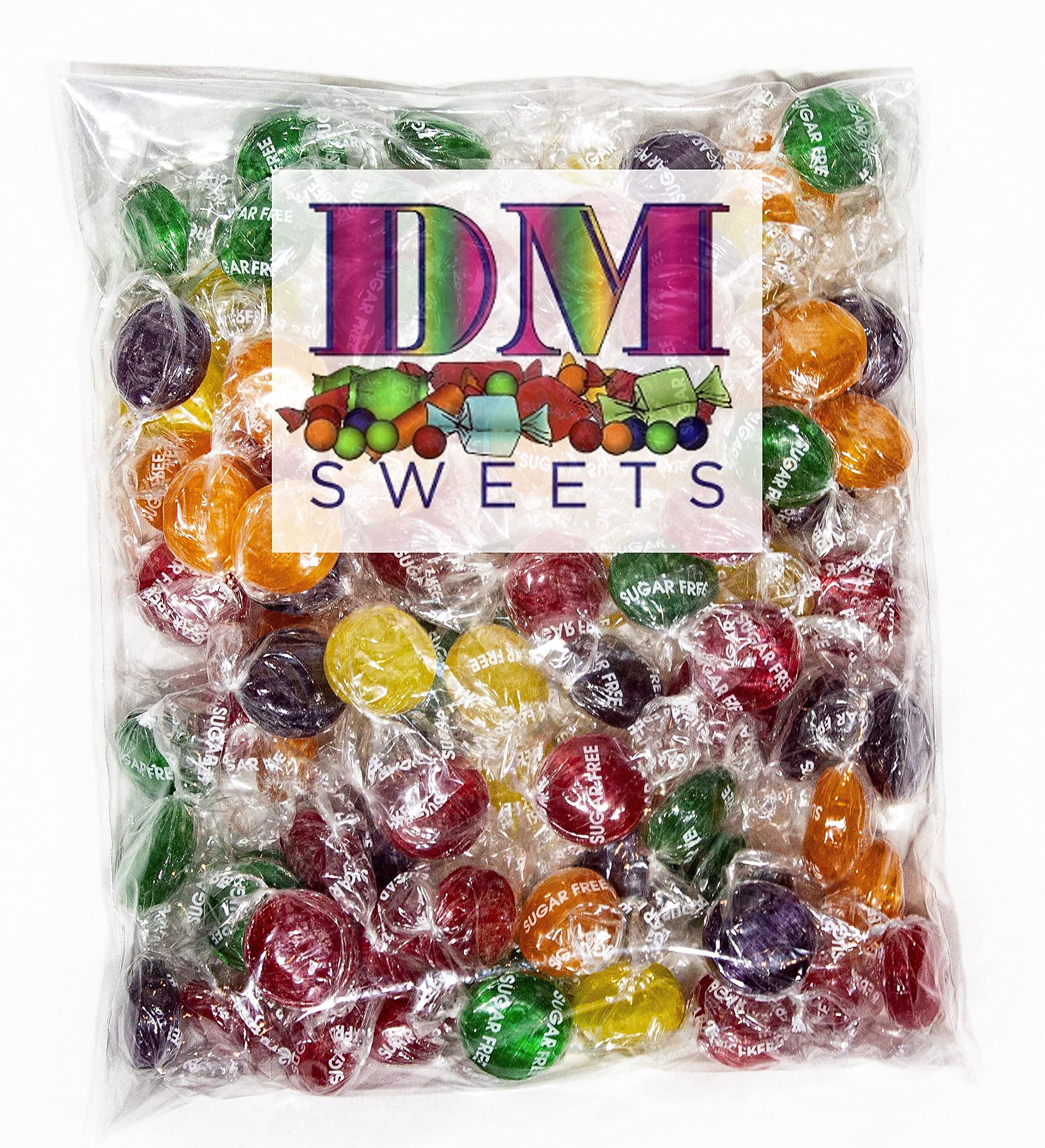 Assorted Sugar Free Fruit MFF30 Hard Candy - 1 lb of Individually ...