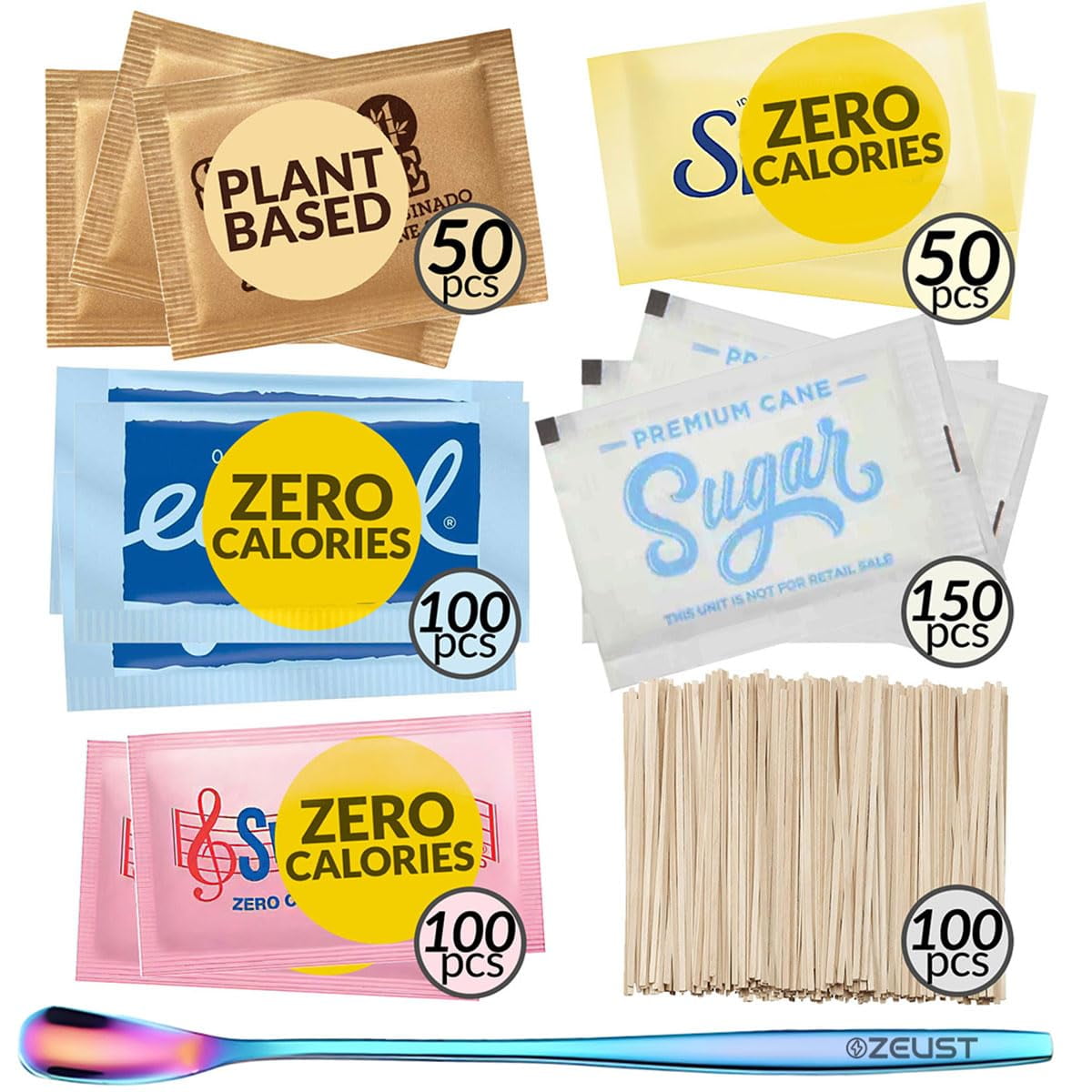 Assorted Sugar Packets for BDF32 Coffee Variety Pack - Sugar ...