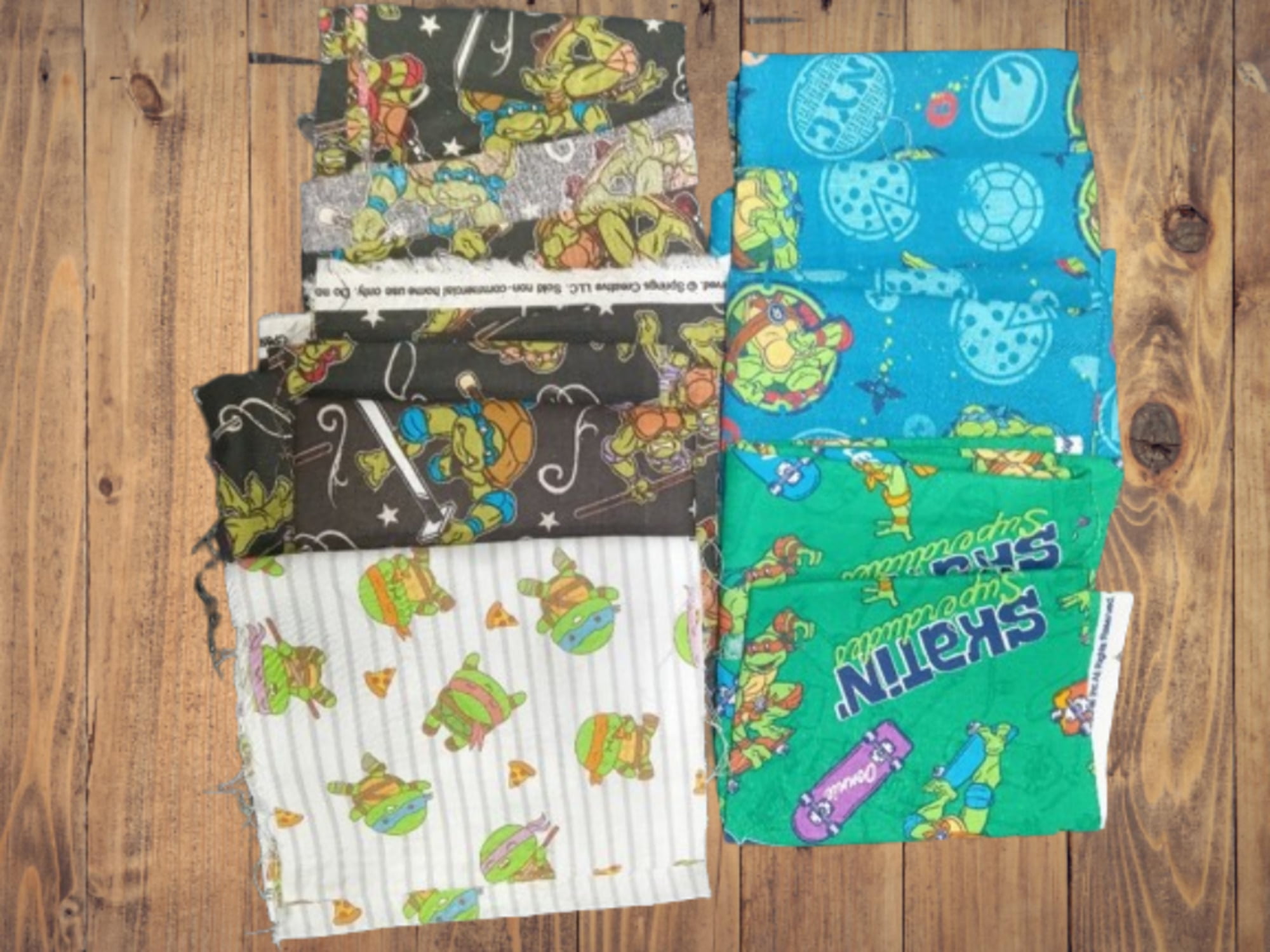 Assorted TMNT Fabric - 1 lb Scrap Bundle - Walmart.com