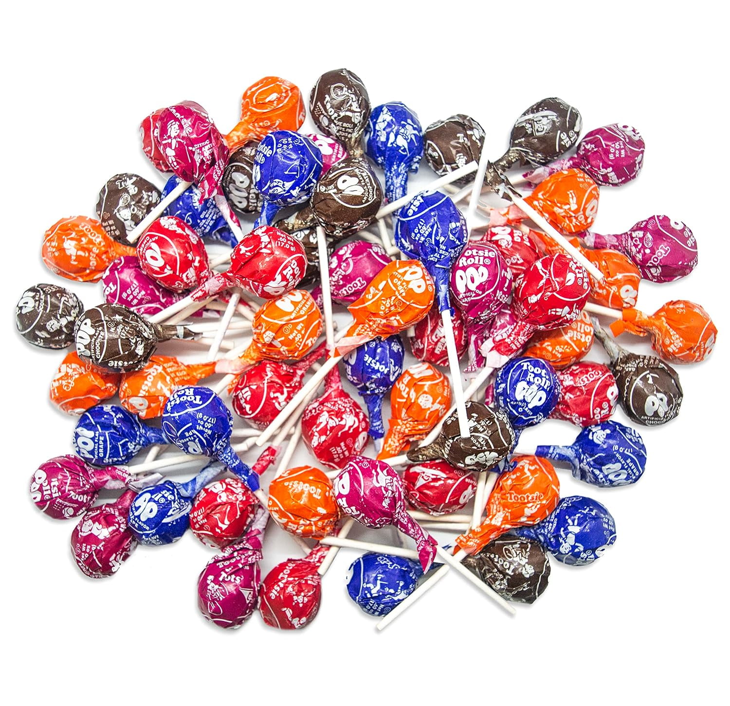 Assorted Tootsie Pops Lollipops Bulk Candy 2 Pounds (Approx. 45 Count ...