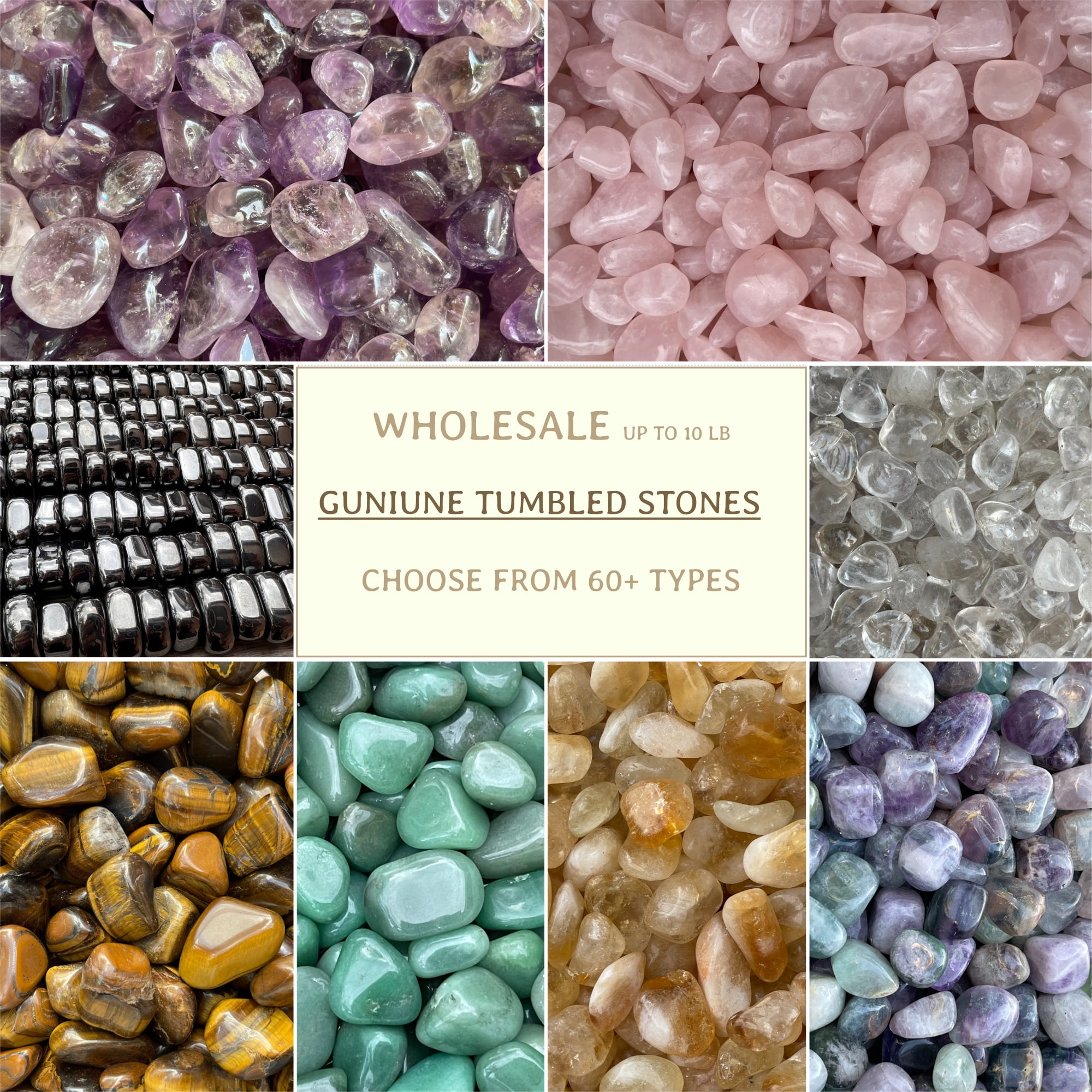 Assorted Tumbled Stones, Polished Natural Assorted Gemstone, Assorted ...