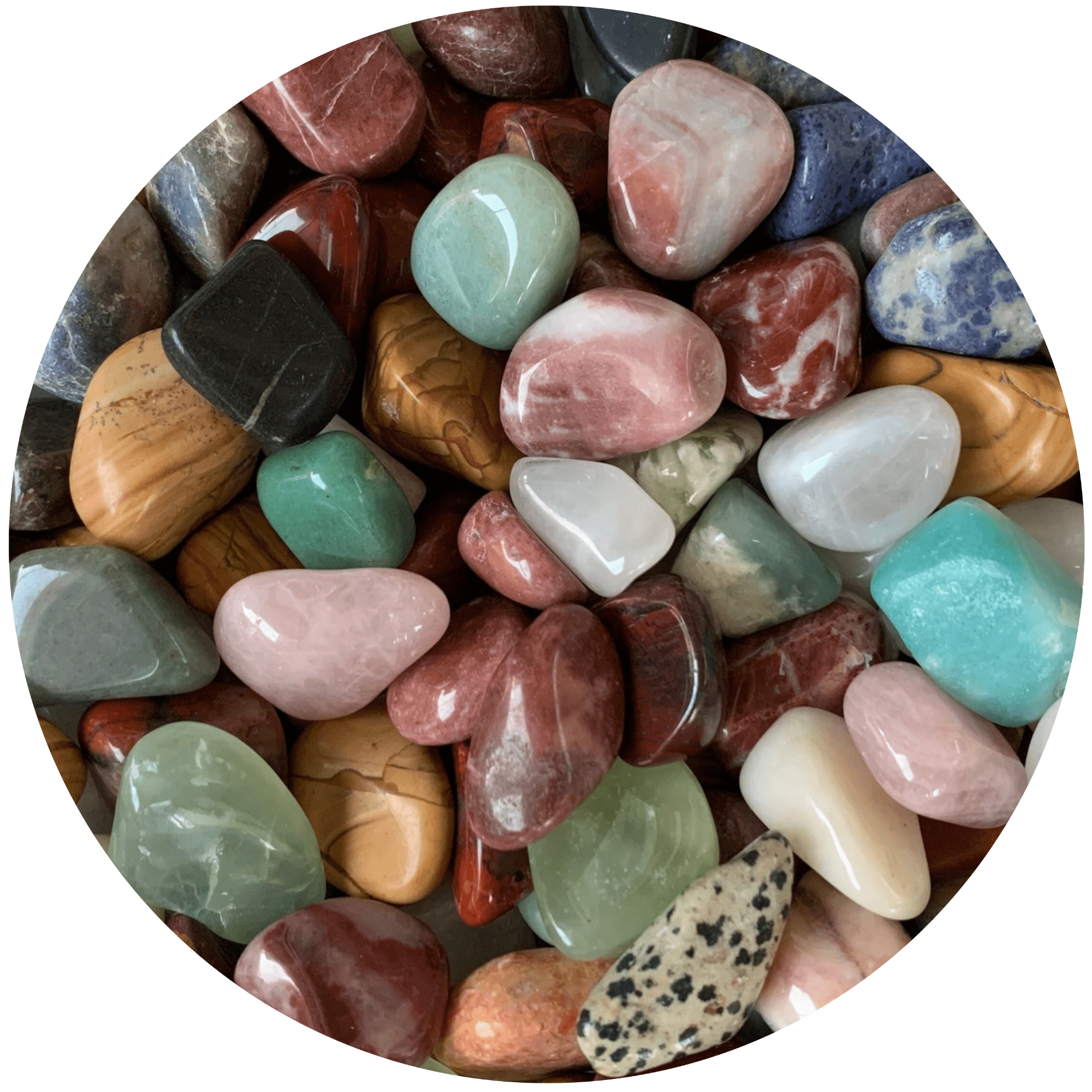 Assorted Tumbled Stones, Polished Natural Assorted Gemstone, Assorted ...