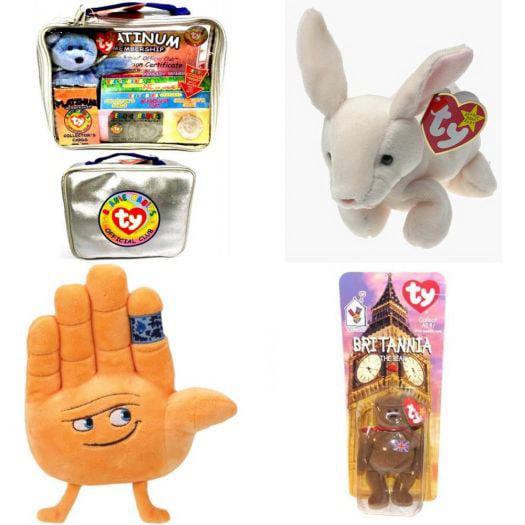 Assorted Ty Beanie Baby 4 Pack Bundle: TY Beanie Baby - CLUBBY 2 the ...