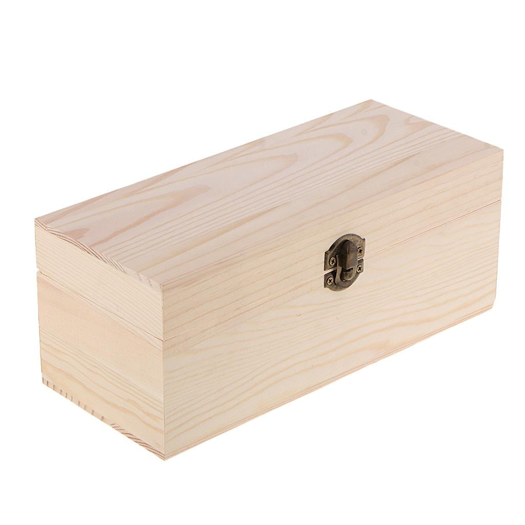 Assorted Unpainted Wooden Box Container Storage Organizer -dix Grids 10 ...