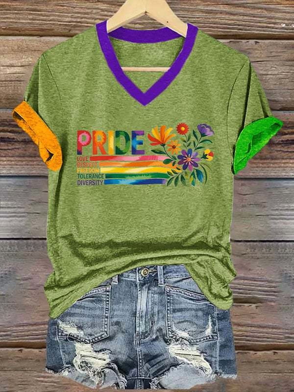 Assorted V - Neck Graphic Tees Collection: Art, Nature, Humor & More ...