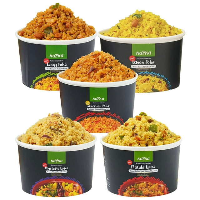 Assorted Variety Indian Meals - 5 Pack - Ready to Eat Authentic Vegan ...