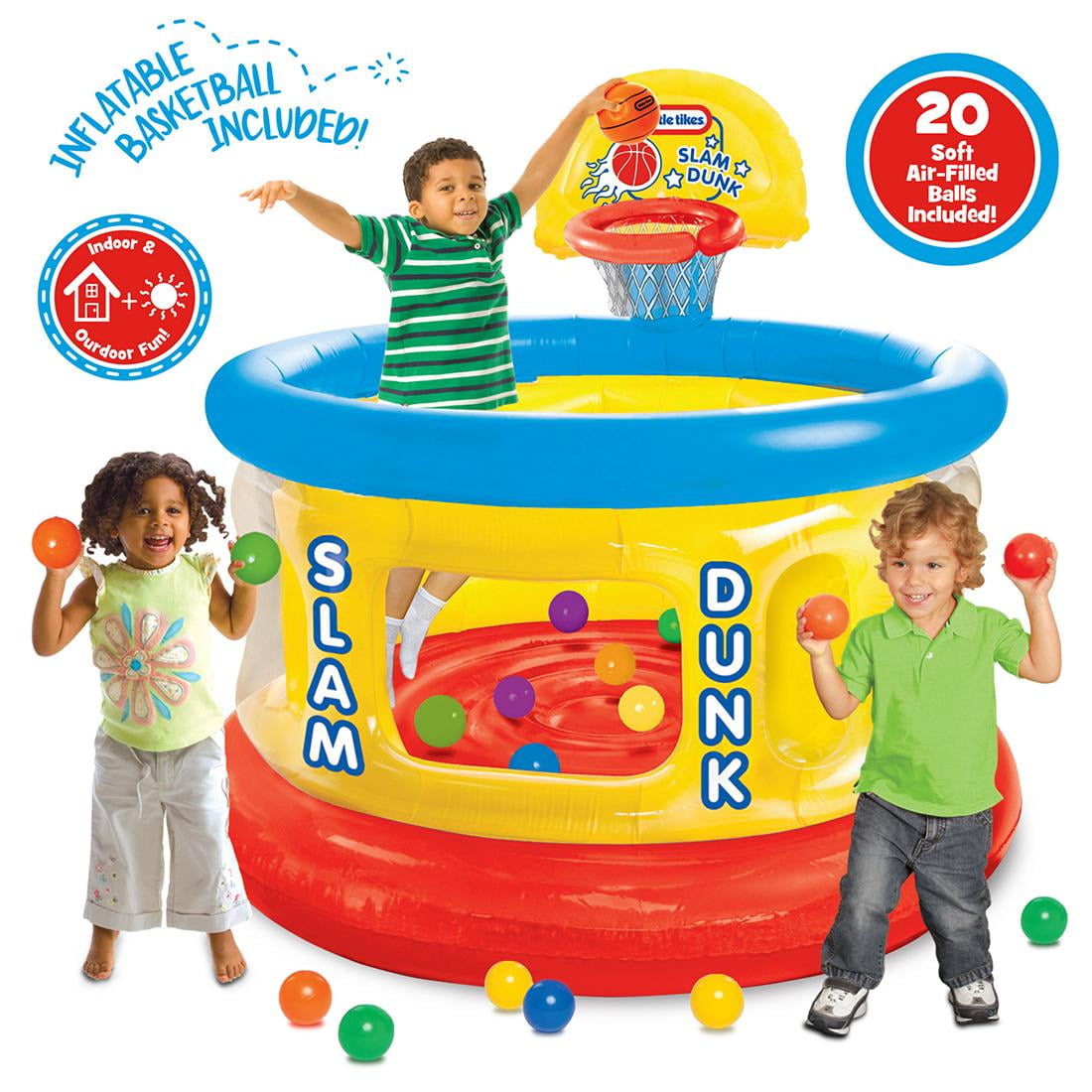Assortit Little Tikes Slam Dunk Big Inflatable Ball Pit - Walmart.com