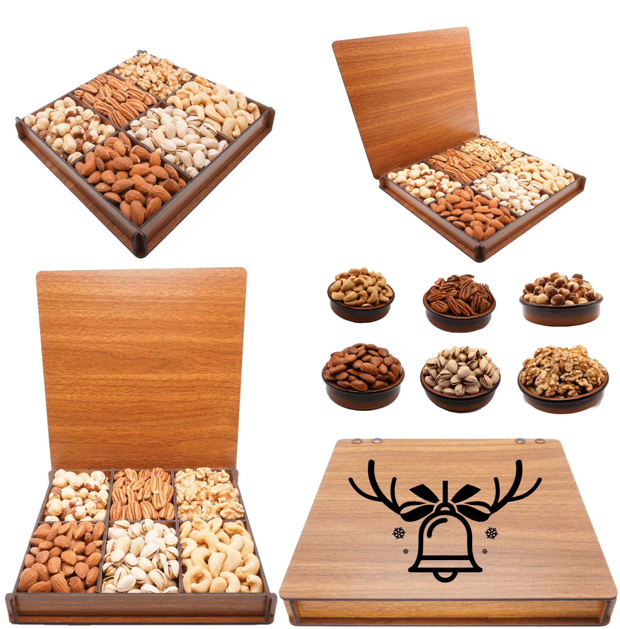 Assortment Gourmet Nuts - Assorted Food Gift Box, Christmas Gift ...