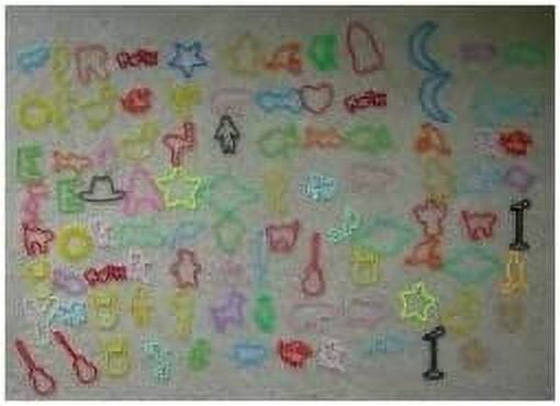 Assortment of 60 Fun Bands Silly Bandz Rubber Band Bracelets - America ...