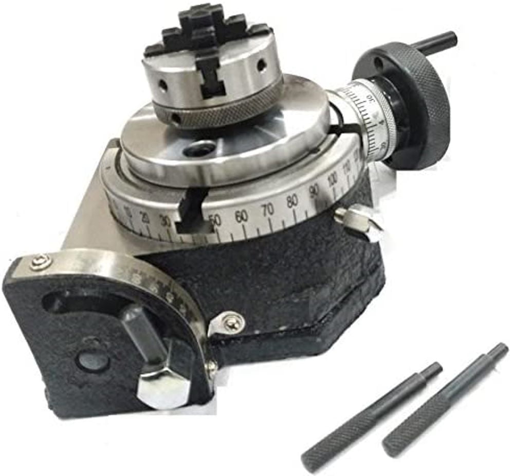 Assorts Precision Quality 4"/ 100 mm Tilting Milling Indexing Rotary ...