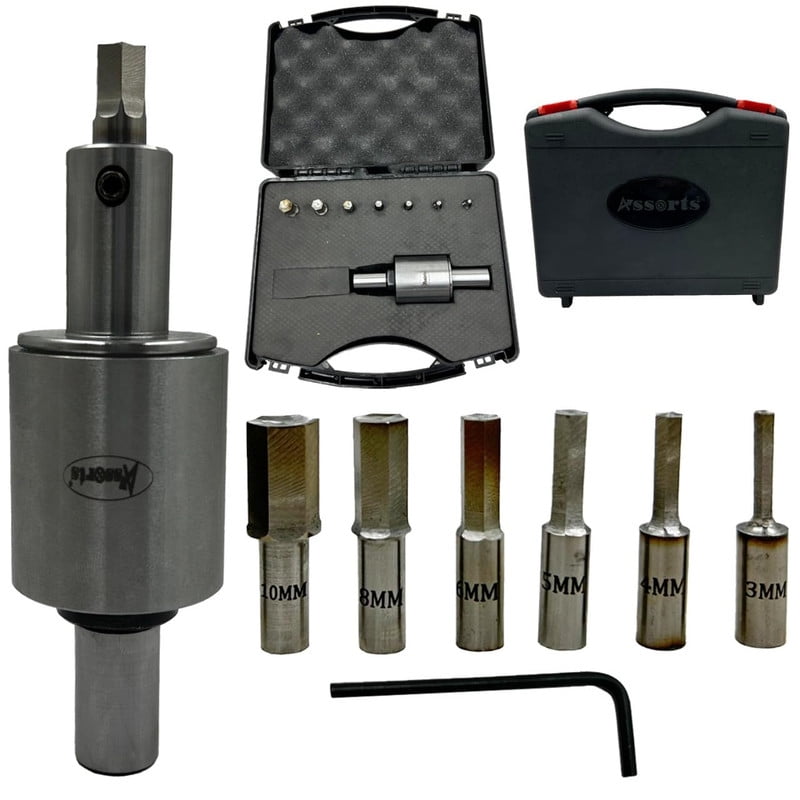 Assorts Rotary Broach (Metric) Tool Holder with MT3 Shank (M12 x 1.75 ...