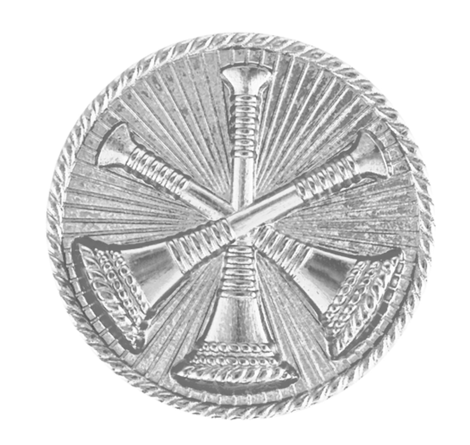 Asst Chief, 3 Bugles, 2 Posts Clutch Backs, Pairs, 15/16 High - Walmart ...