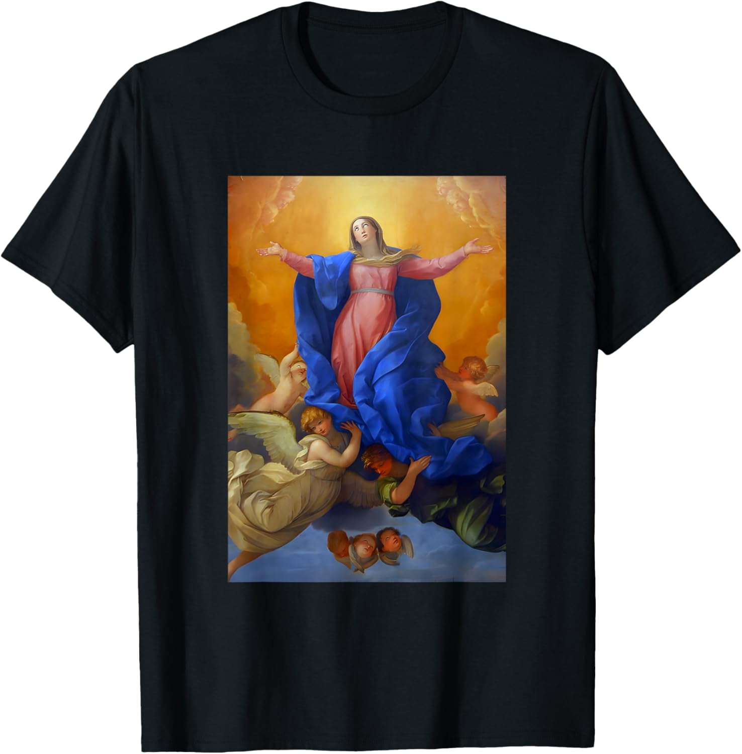Assumption of Mary by Guido Reni (1642) T-Shirt - Walmart.com