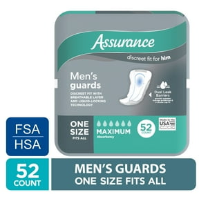Depend Guards for Men, Maximum Absorbency Incontinence Pads, 52 Ct, 2 ...