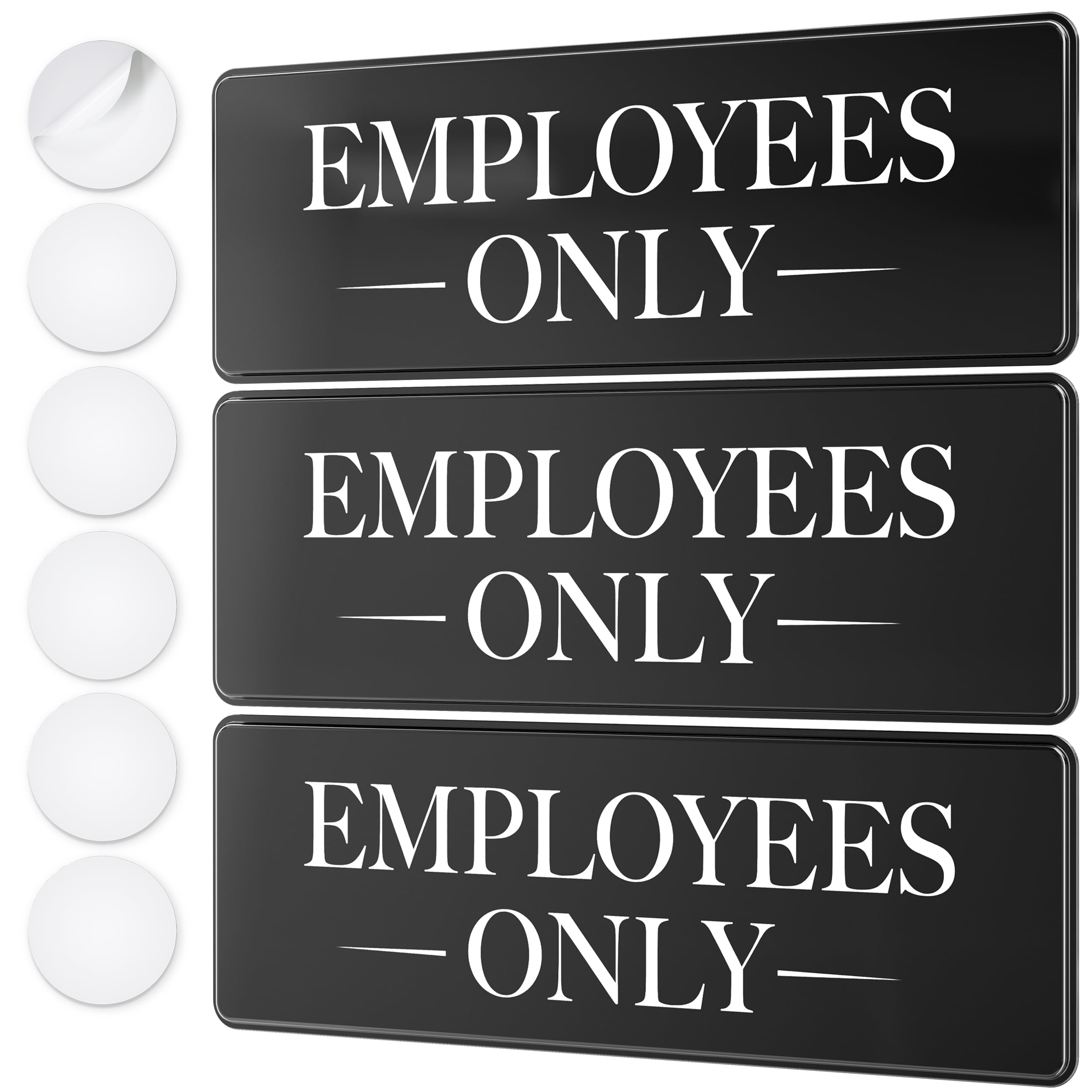 Employees-Only Signs for Workplace Identification and Safety