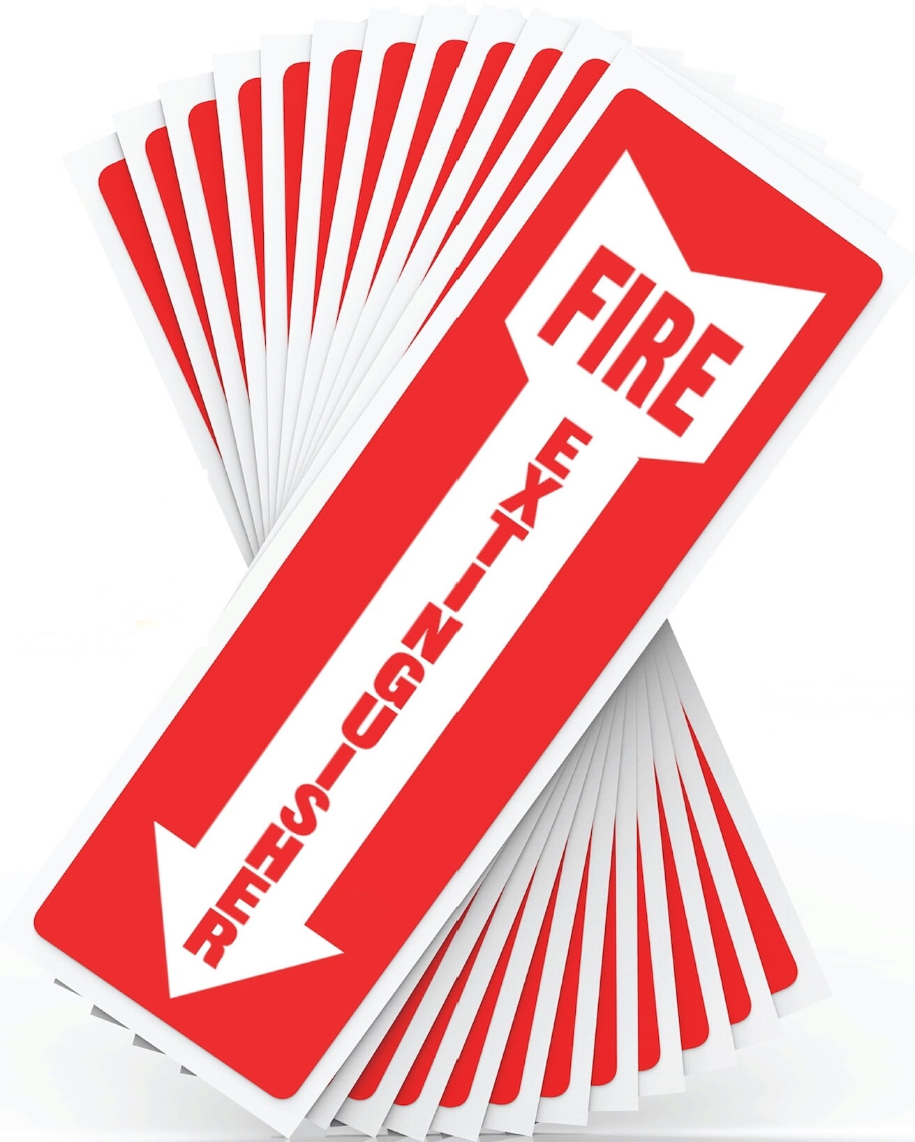 Assured Signs Outdoor Fire Extinguisher Sign Stickers - 4x12 inches, 12 ...