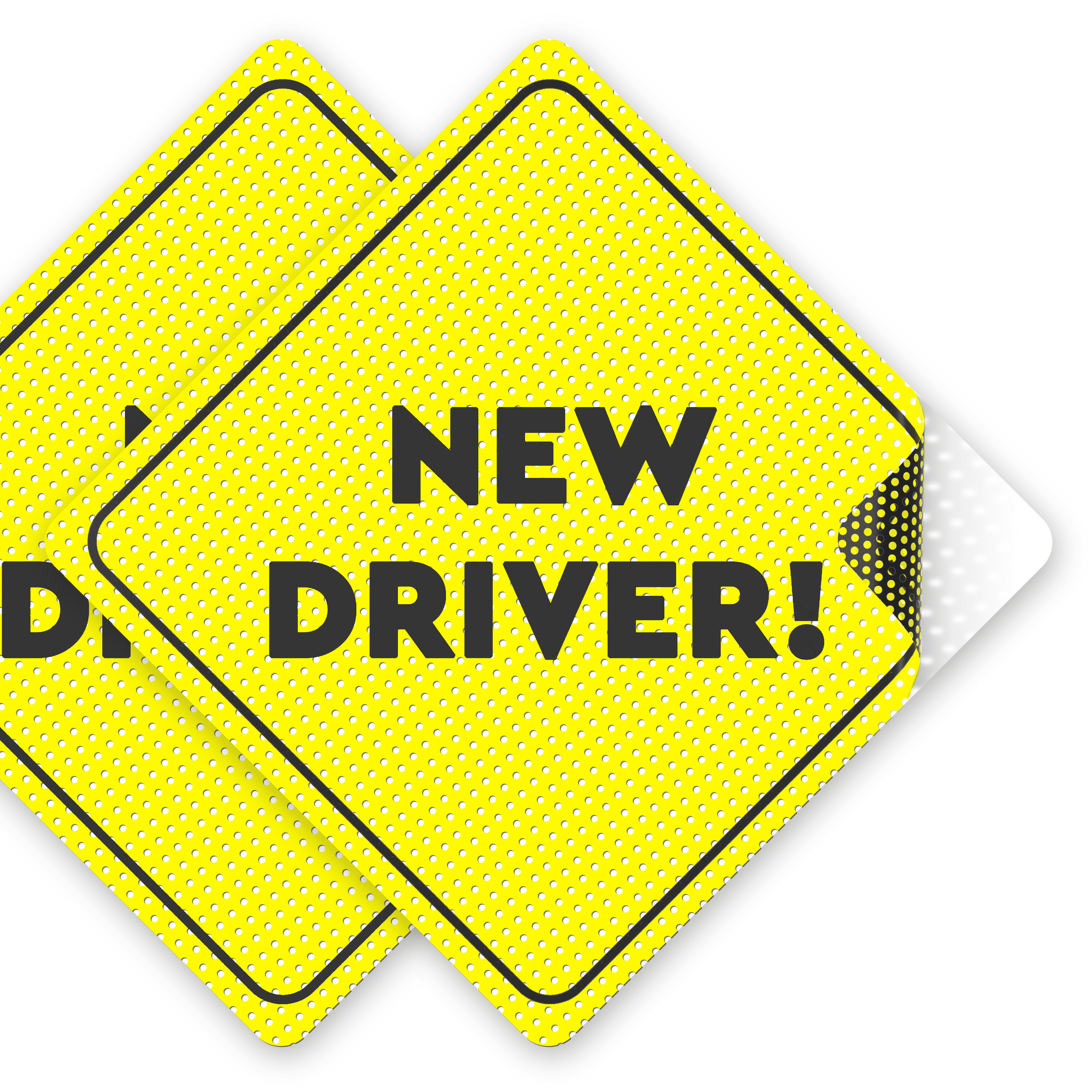 Assured Signs New Driver Sticker for Student Drivers, Non Magnet Sign ...