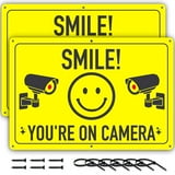 Assured Signs Smile You're on Camera Signs for Wall or Fence | Video ...