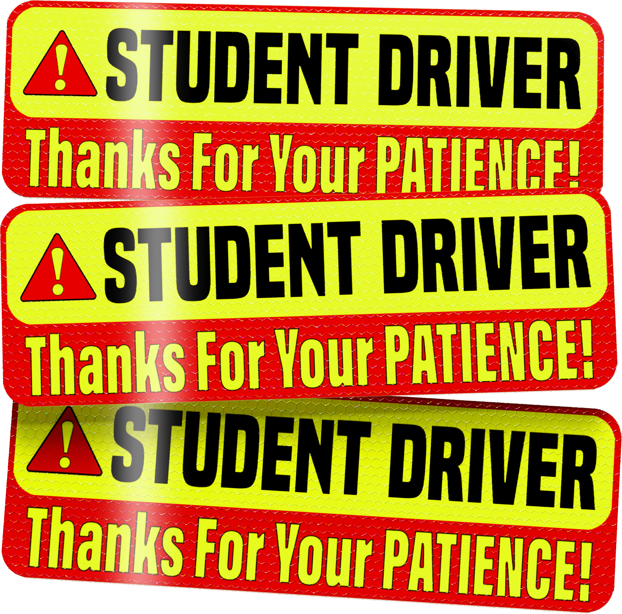"Assured Signs - Driving Learner - Student Driver Magnet Bumper Sticker ...