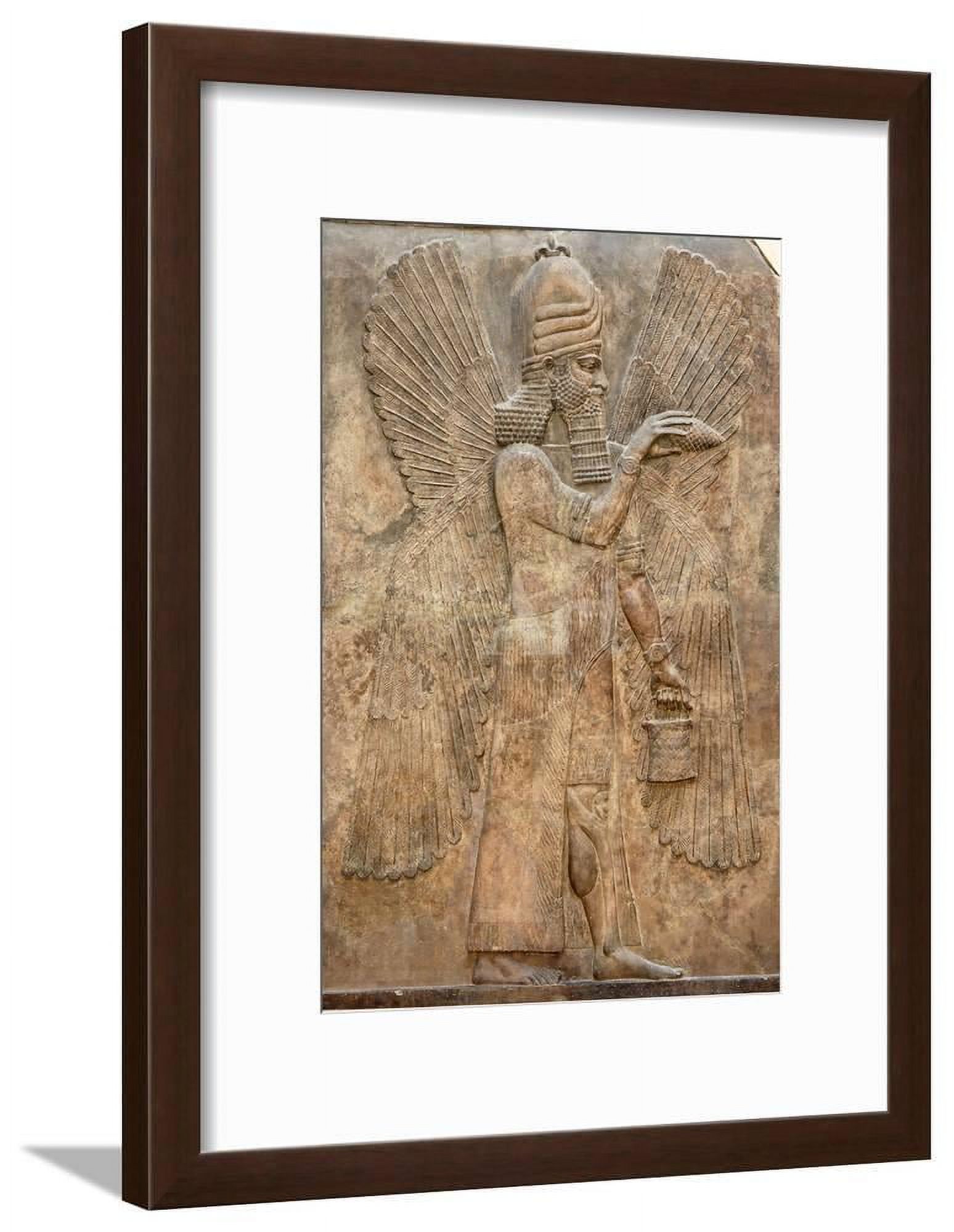 Assyrian Relief of Winged Genie, Animals Figurative World Culture ...