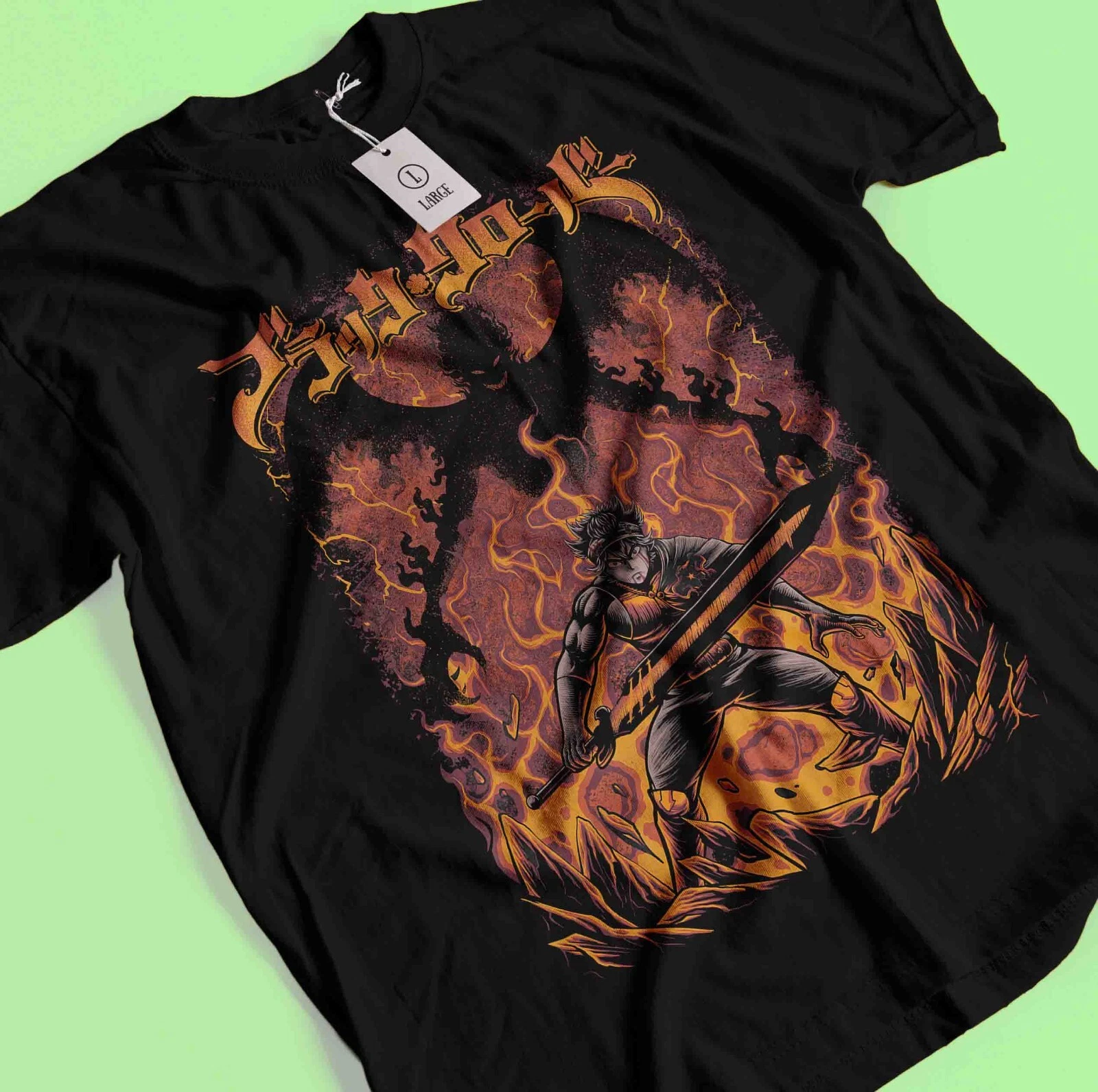 Asta Yuno T-shirt Black Clover Anime Manga Asta Girl Gifts Black Shirt ...